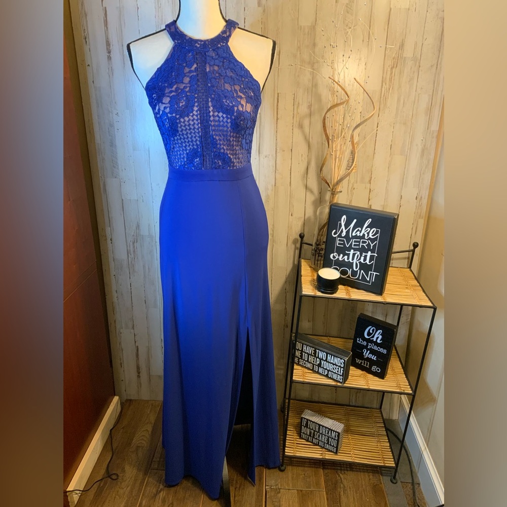 Morgan & Co Beautiful Royal Blue Prom Dress. Size 3/4. - Gem
